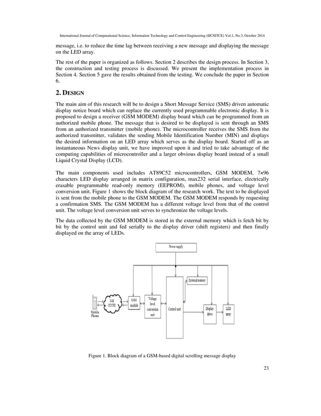 Design and Implementation of A GSM-Based Scrolling Message Display Board | PDF | Email | Internet