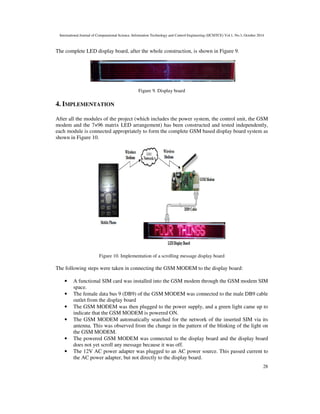Design and Implementation of A GSM-Based Scrolling Message Display Board | PDF