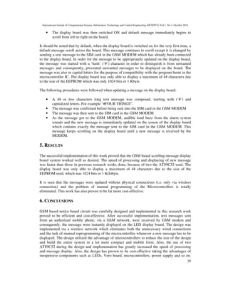 Design and Implementation of A GSM-Based Scrolling Message Display Board | PDF