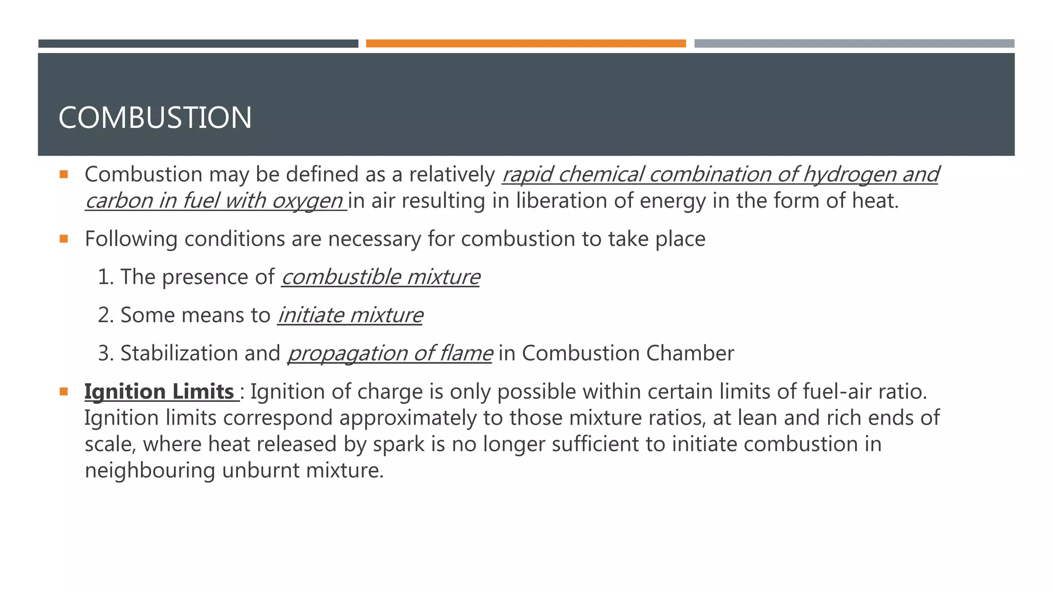 Combustion Process in SI engine | PPTX