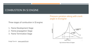 Combustion Process in SI engine | PPTX