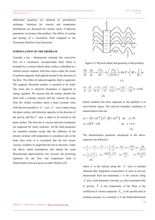 Thermal Radiation and Viscous Dissipation Effects on an Oscillatory Heat and Mass Transfer Flow ...