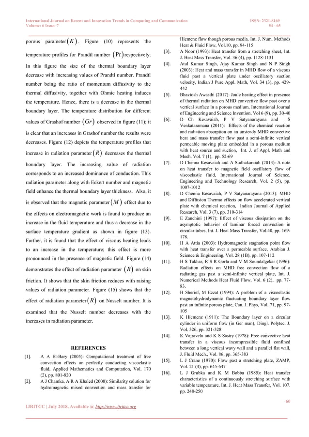 Thermal Radiation and Viscous Dissipation Effects on an Oscillatory Heat and Mass Transfer Flow ...