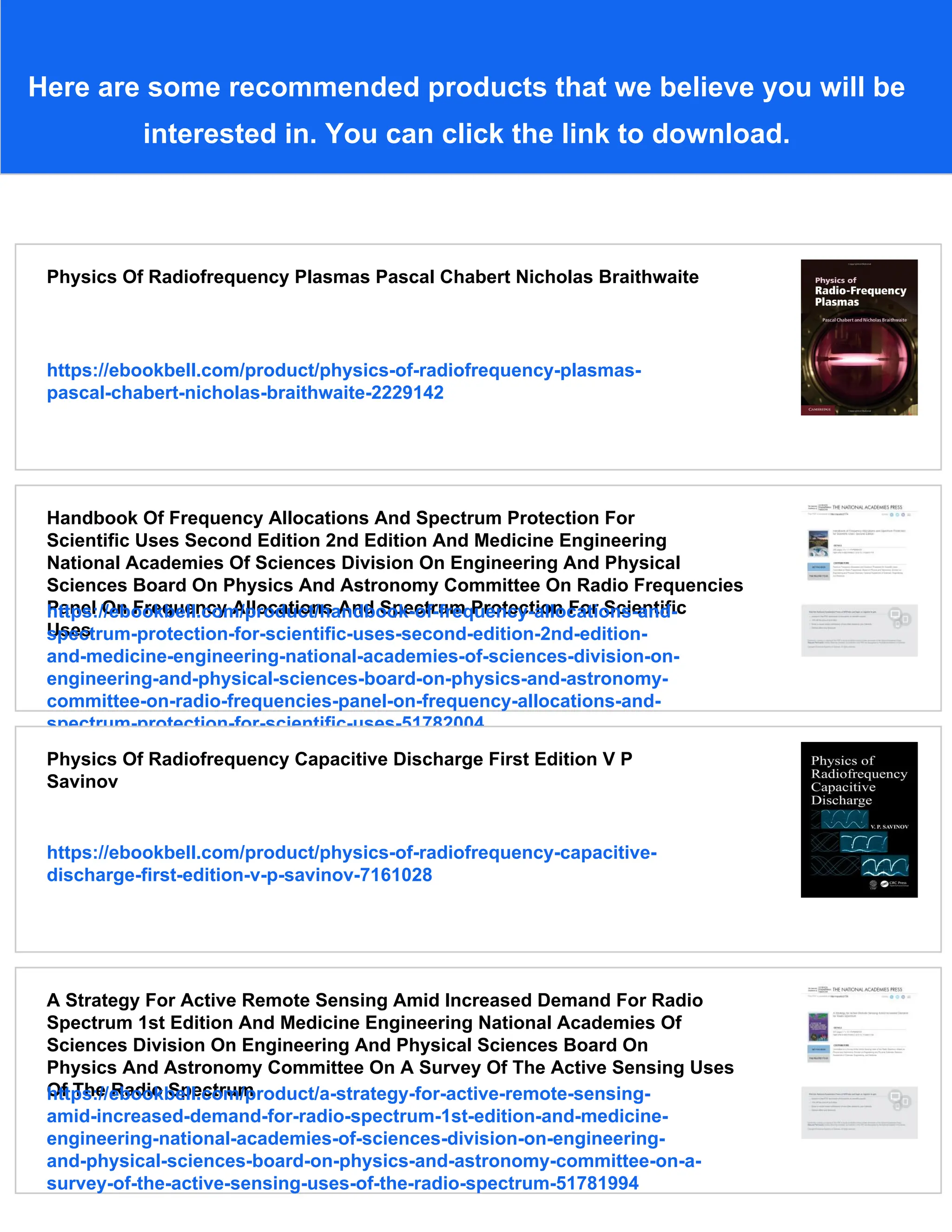 Physics Of Radiofrequency Plasmas Pascal Chabert Nicholas Braithwaite | PDF