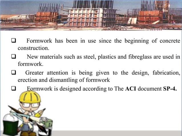 Formwork | PPTX | Woodworking | Arts and Crafts