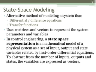State Space Representation of Mechanical System | PPT