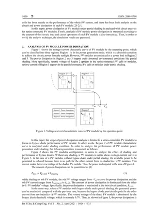 Power dissipation analysis of PV module under partial shading | PDF