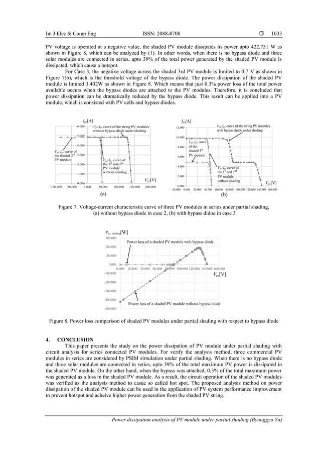Power dissipation analysis of PV module under partial shading | PDF