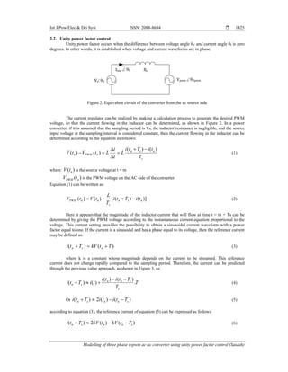 Modelling of three phase SVPWM AC-AC converter using unity power factor ...