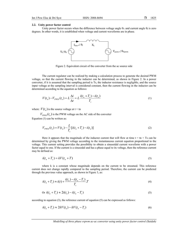 Modelling Of Three Phase Svpwm Ac Ac Converter Using Unity Power Factor
