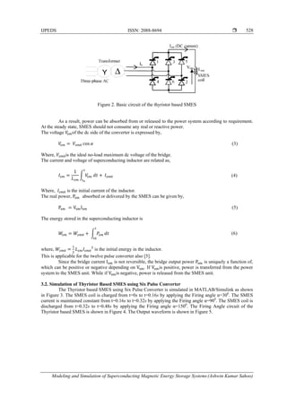 Modeling and Simulation of Superconducting Magnetic Energy Storage Systems | PDF