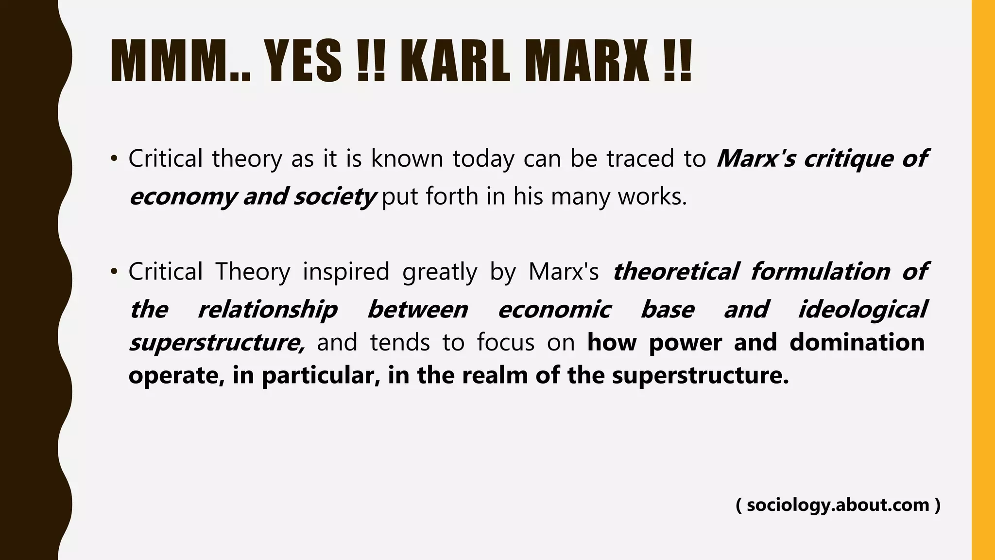 Critical Theory - Frankfurt School | PPTX