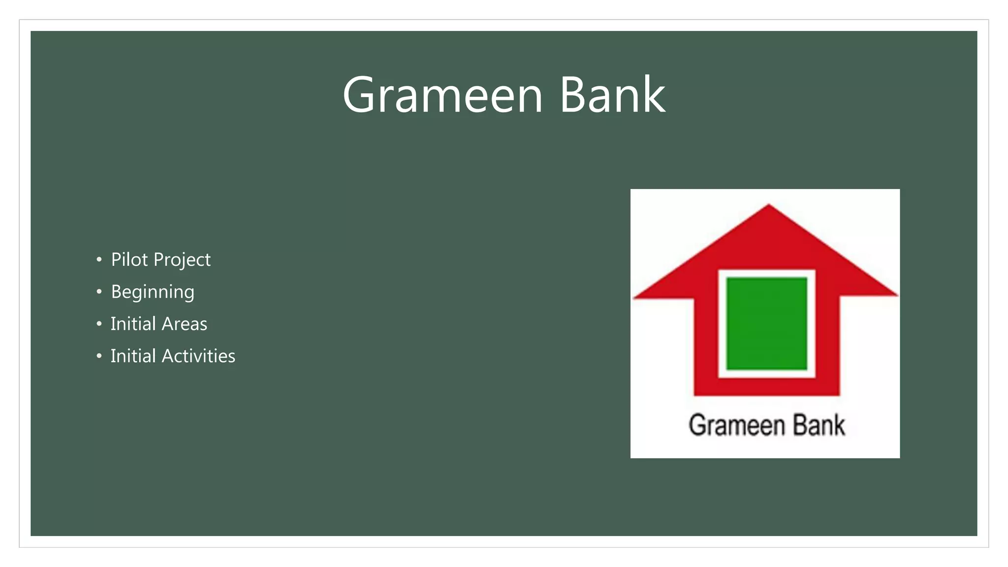 Case Study of Grameen Bank | PPTX