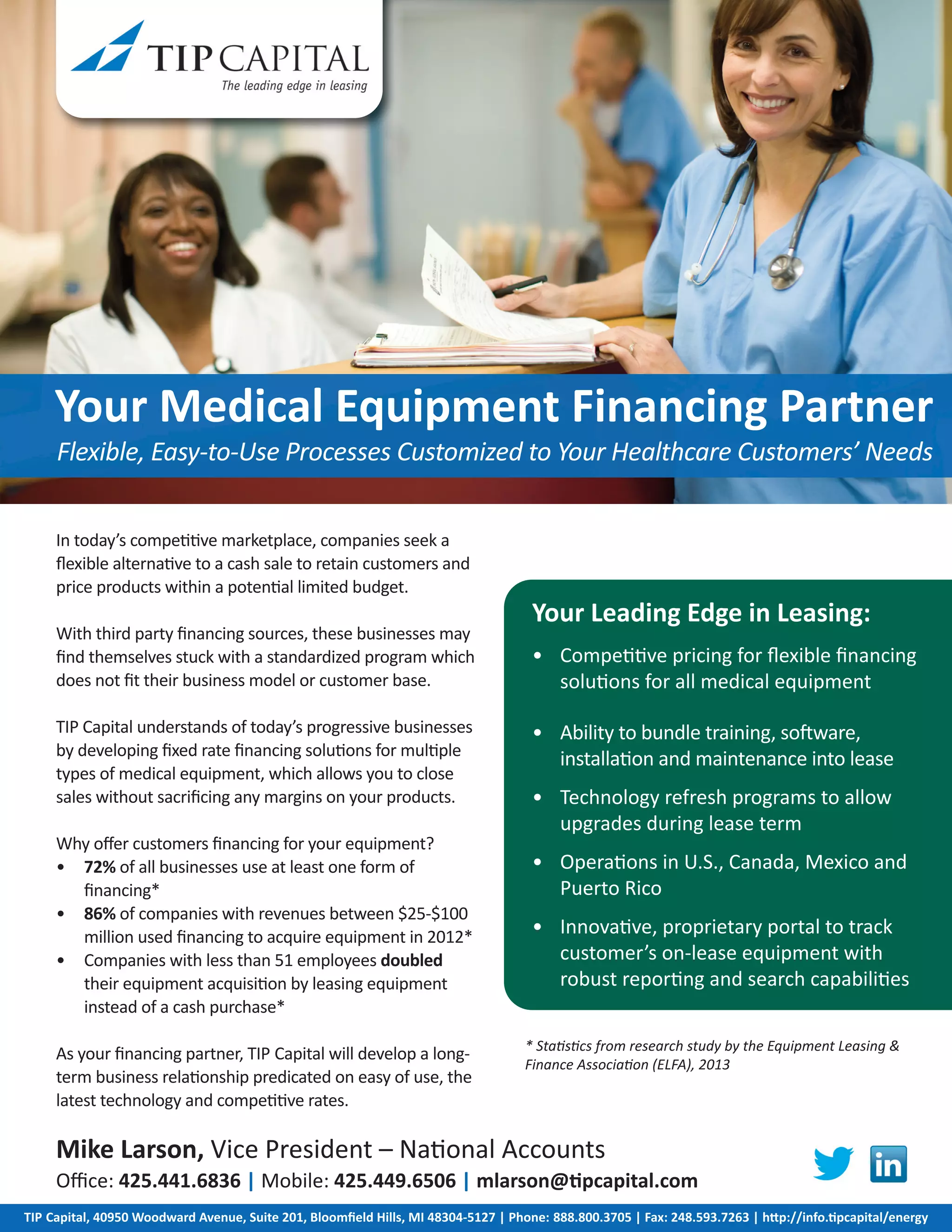 Vendor Partner Financing Services Flyer - Medical, 6-23-14 | PDF | Sale ...