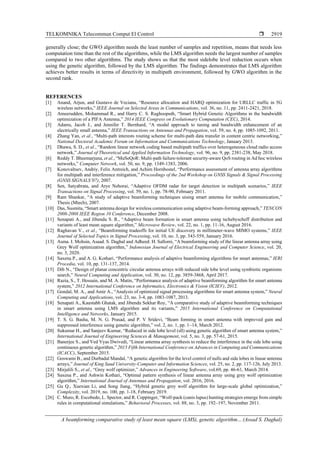A beamforming comparative study of least mean square, genetic algorithm and grey wolf ...