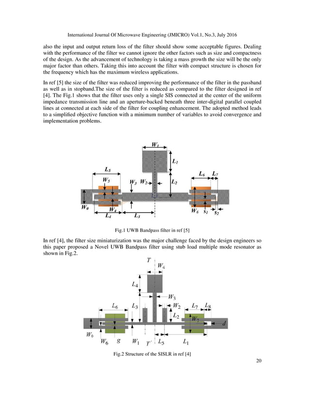 A DESIGN AND ANALYSIS OF COMPACT MICROSTRIP BANDPASS FILTER WITH INTEGRATED LNA FOR 0.8 TO 2.7 ...