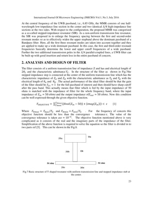 A DESIGN AND ANALYSIS OF COMPACT MICROSTRIP BANDPASS FILTER WITH ...