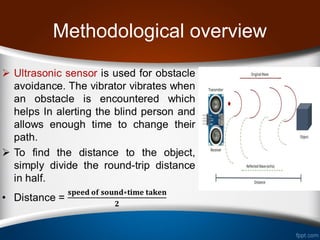 sensor assisted smart white cane for blind man using Arduino UNO | PPT