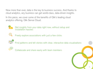 Getting Started with Qlik Sense® Cloud: Understanding the Basics | PDF