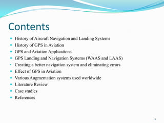 GPS IN AVIATION SYSTEM | PPTX