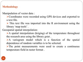 R programming language in spatial analysis | PPT