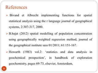 R programming language in spatial analysis | PPT