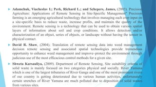 Applications of Remote Sensing | PPTX