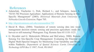 Applications of Remote Sensing | PPTX