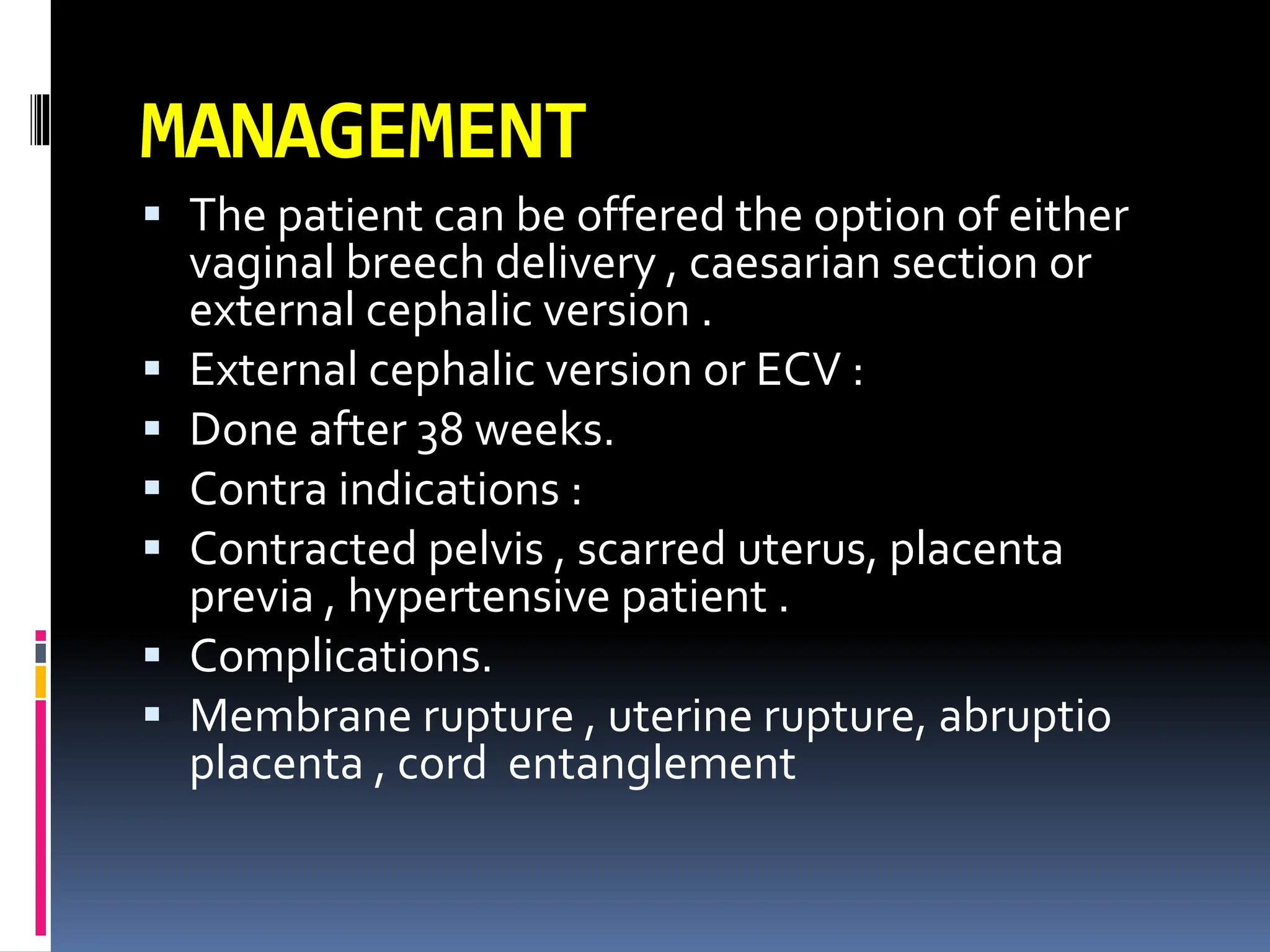 This is the relationship of the longitudinal axis of the fetus to ...