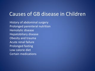 Cholecystitis in Children presentation for Docotr hospital | PPTX