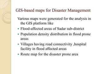 GIS IN DISASTER MANAGEMENT | PPTX