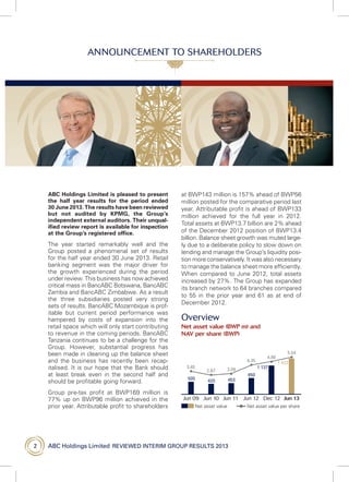 BancABC: 2013 Report | PDF