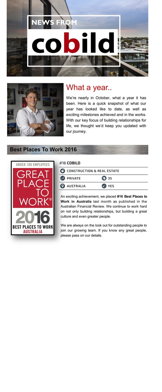 Cobild Newsletter 2016 | PDF | Construction Industry | Industries