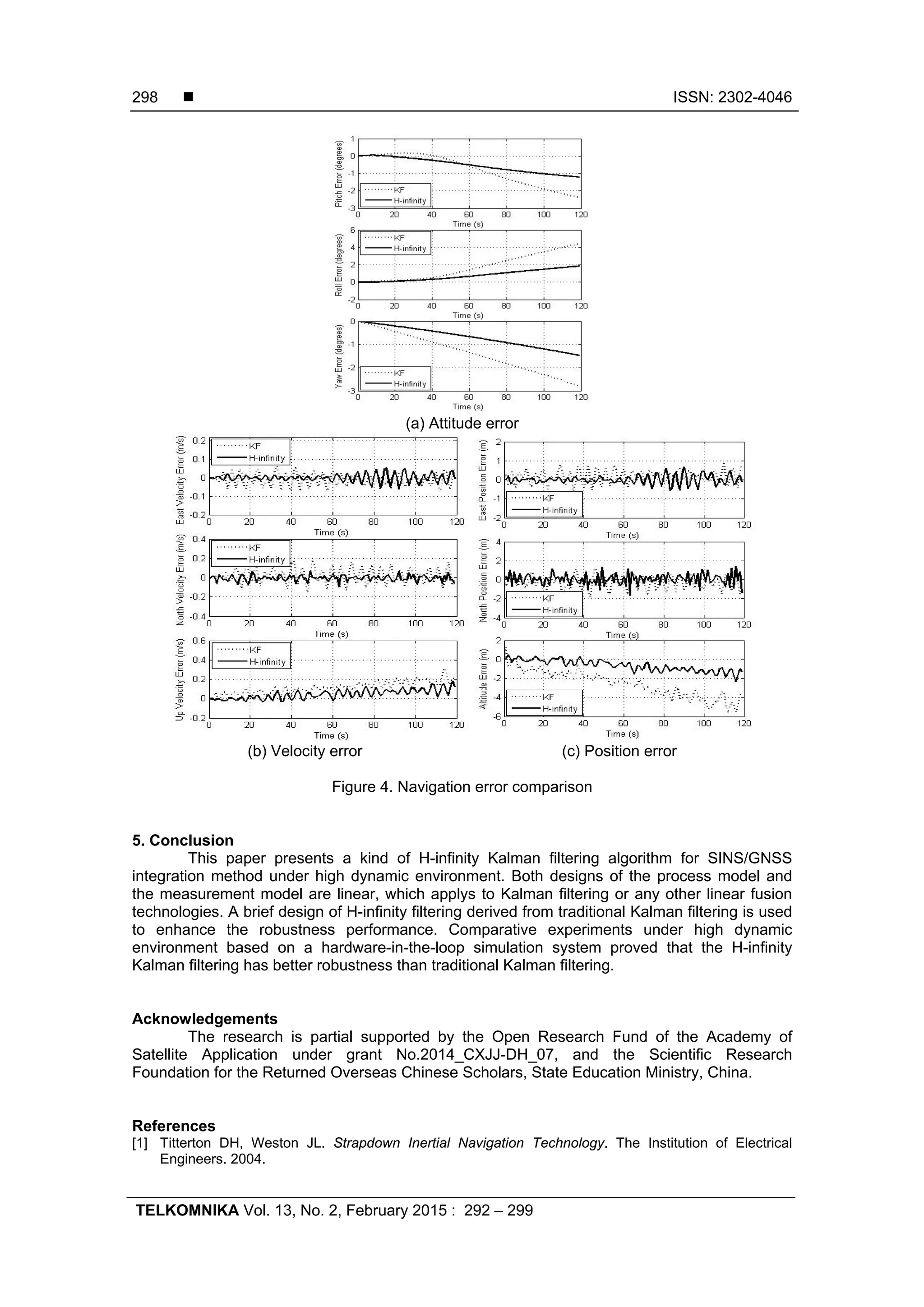 Robust SINS/GNSS Integration Method for High Dynamic Applications | PDF