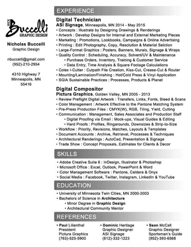 01 Nick Buccelli Resume | PDF