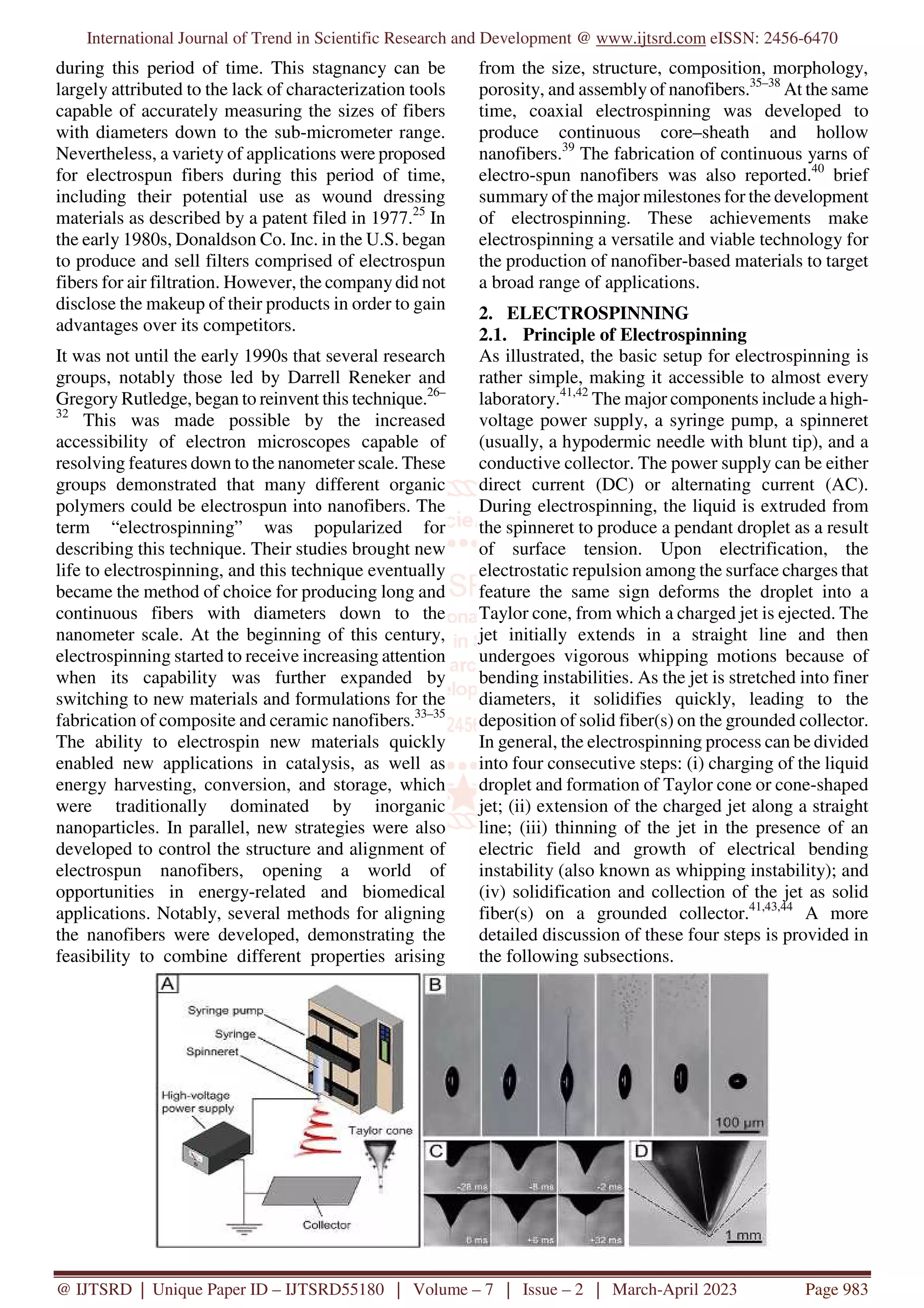 Electrospinning of Nanofibers and their Applications | PDF
