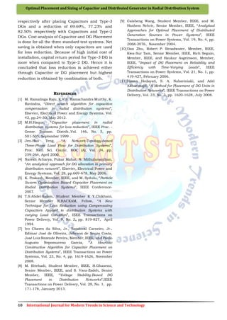 Optimal Placement and Sizing of Capacitor and Distributed Generator in ...