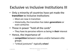 Colin Poulton: The political economy of African Agricultural Policy | PDF