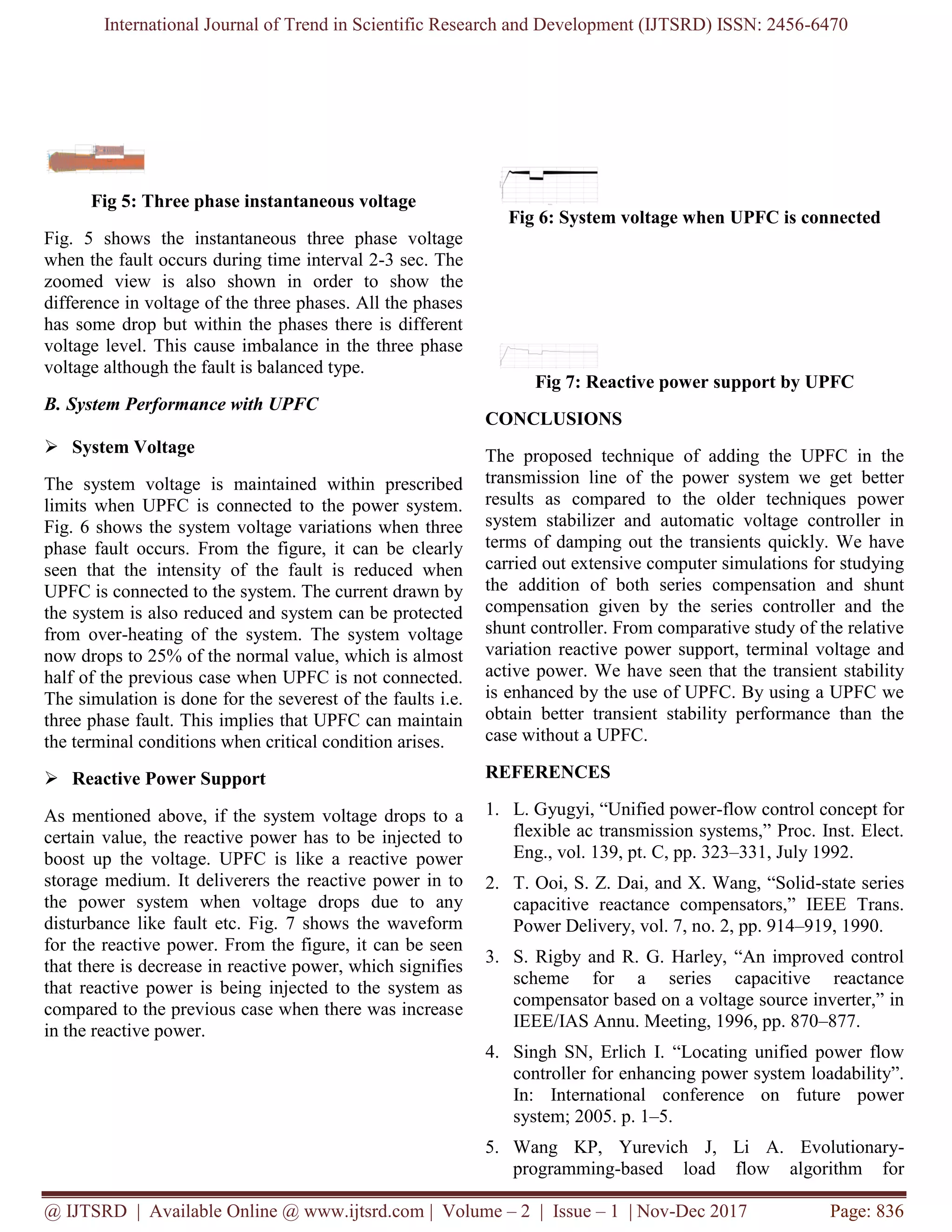 Power Quality Improvement in Power System using UPFC | PDF