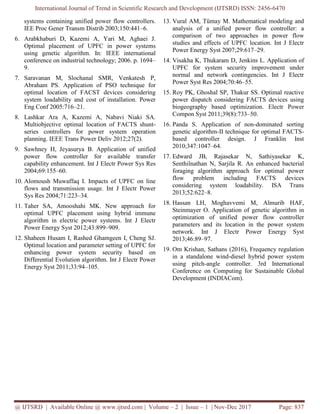 Power Quality Improvement in Power System using UPFC | PDF