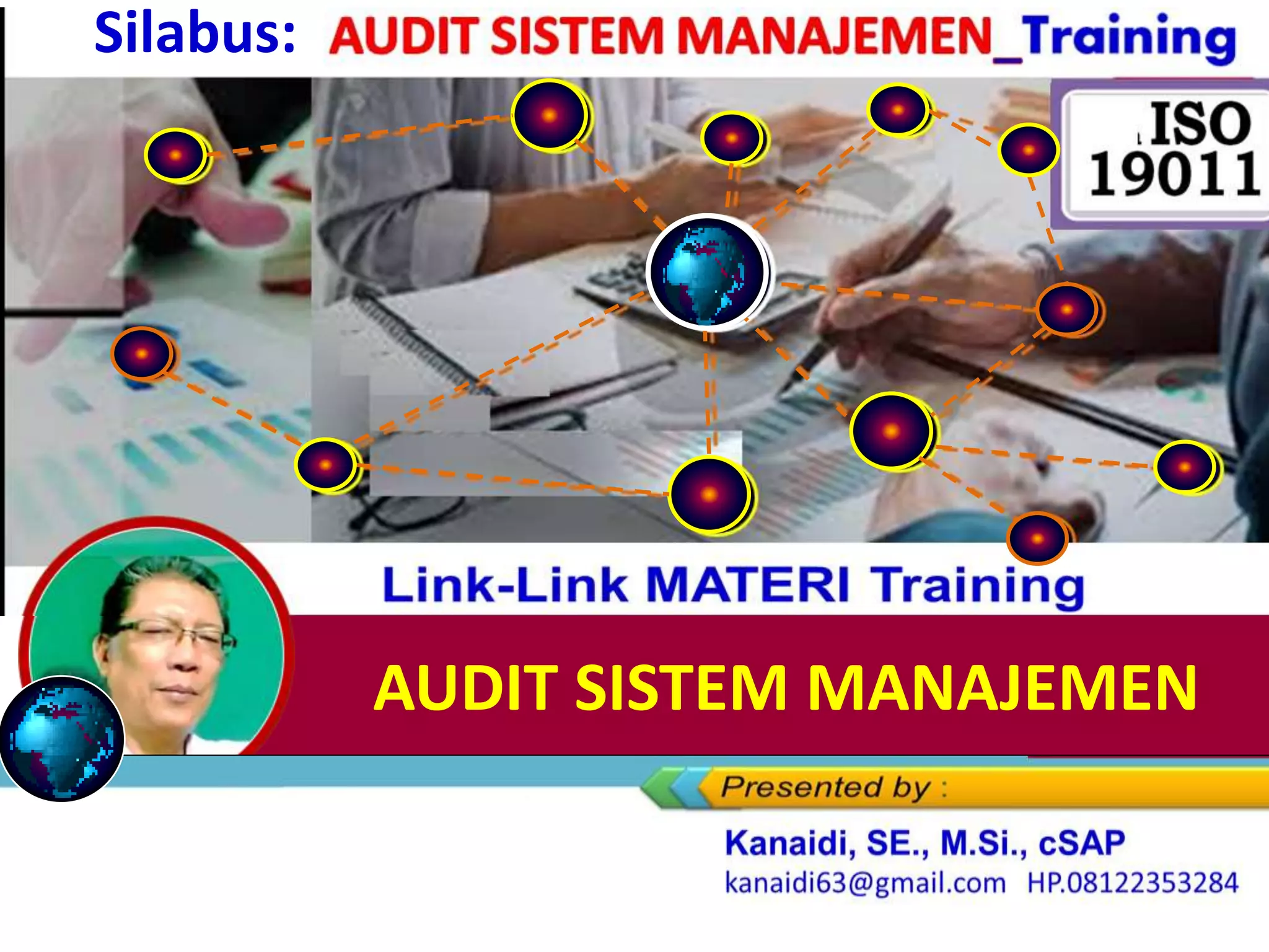 Silabus Training "AUDIT SISTEM MANAJEMEN (ISO 19011)". | PPTX