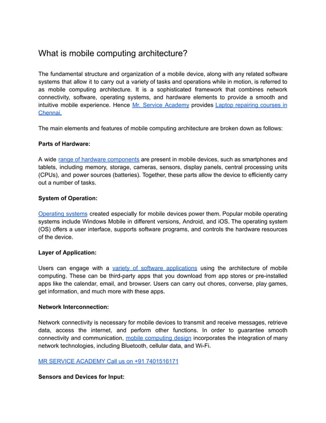132. What is mobile computing architecture - Quora Q&A Mr.Service.pdf