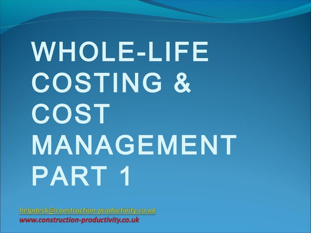 132 whole life costing (2) | PPT