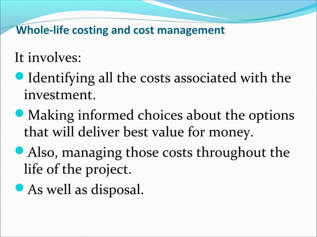 132 whole life costing (2) | PPT