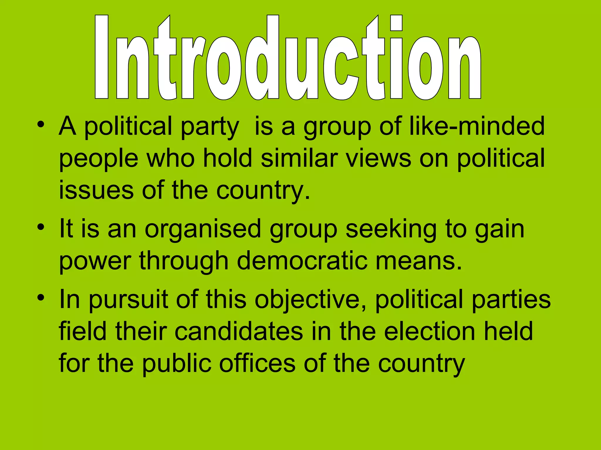 Political Parties Of India | PPT