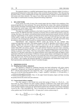 Video saliency-detection using custom spatiotemporal fusion method | PDF