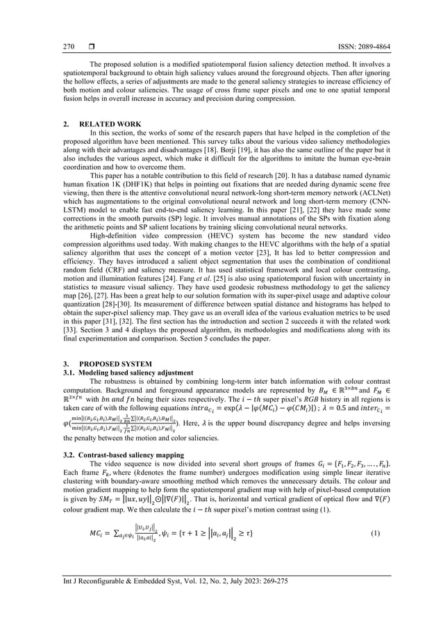 Video Saliency Detection Using Custom Spatiotemporal Fusion Method Pdf