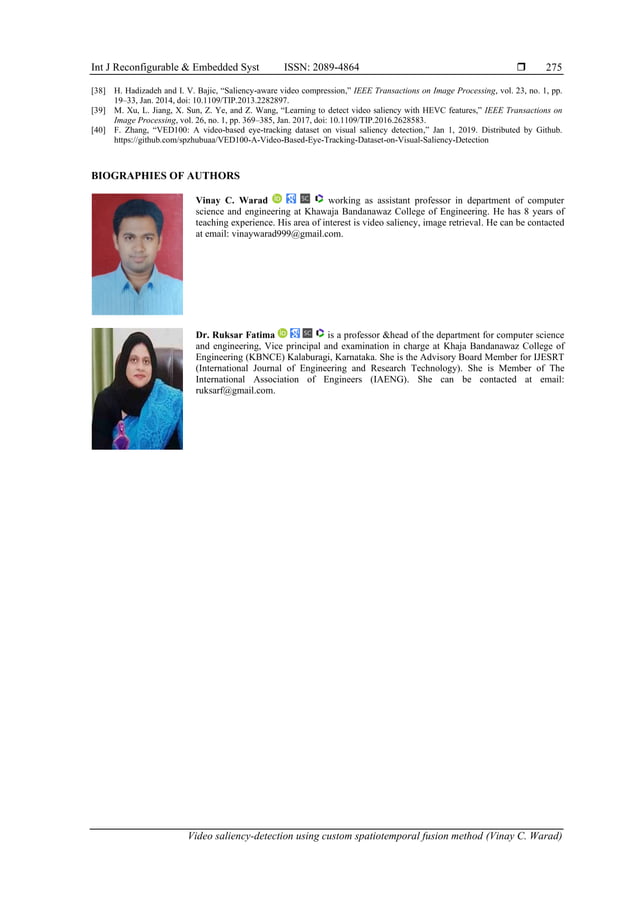 Video Saliency Detection Using Custom Spatiotemporal Fusion Method Pdf