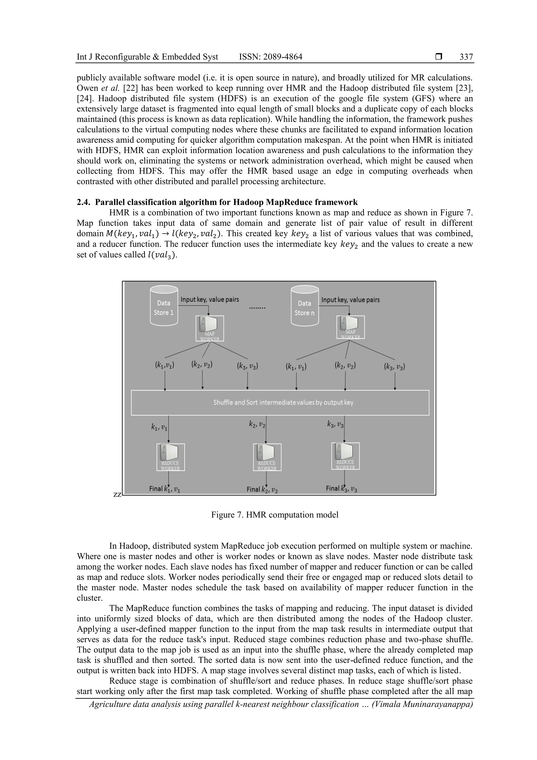 Agriculture data analysis using parallel k-nearest neighbour classification algorithm | PDF