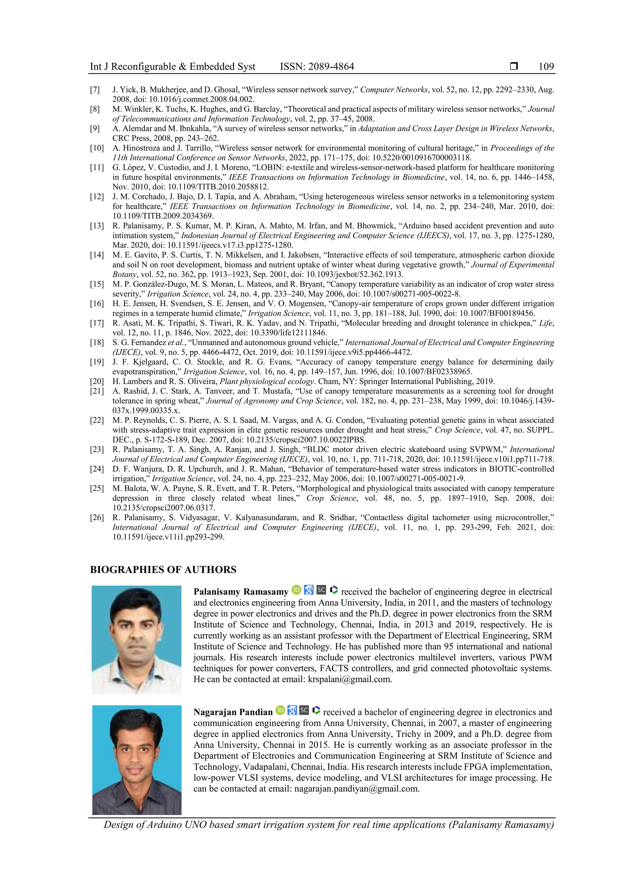 Design Of Arduino Uno Based Smart Irrigation System For Real Time